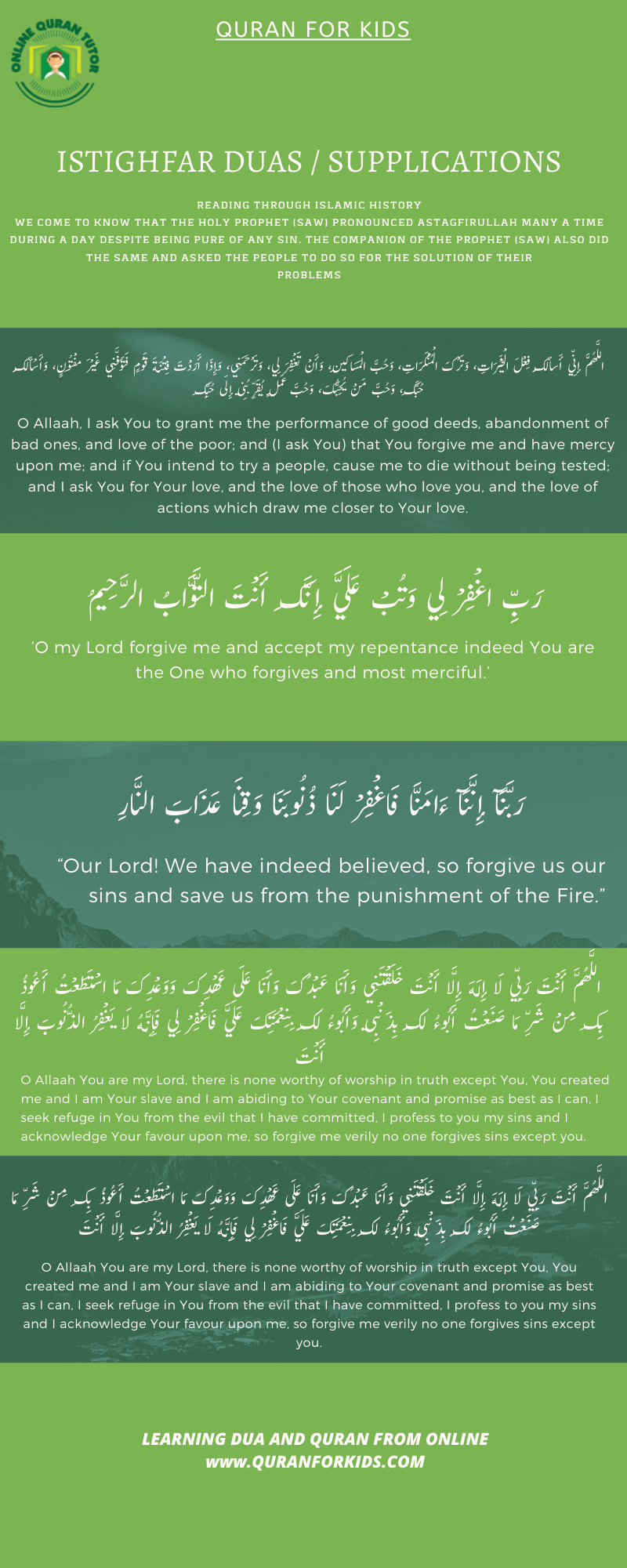 Astaghfar - Benefits and power of Istighfar from Quran