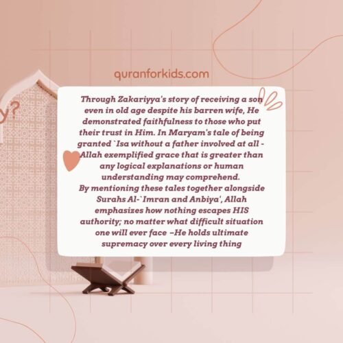 Surah Maryam : Its key Insights - Quran For kids