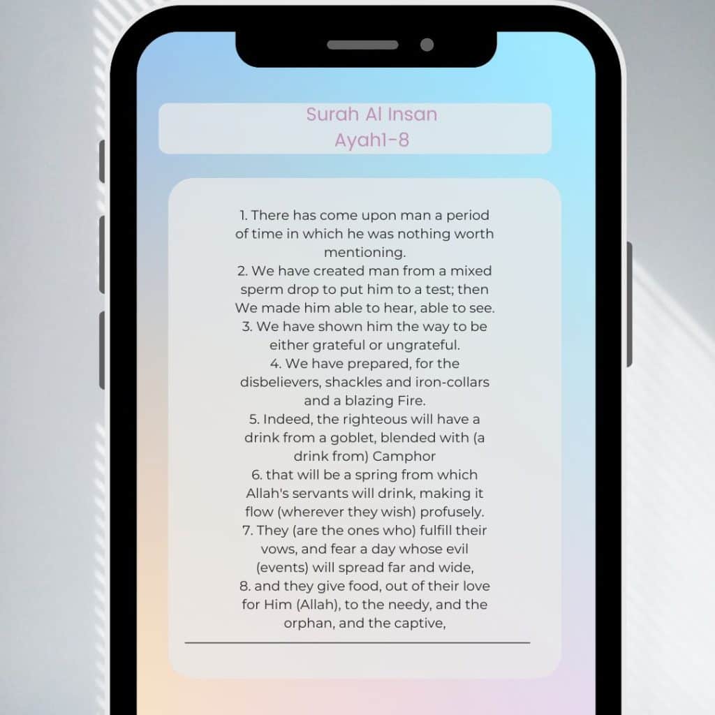 Surah Al Insan : Explanation and lessons from Surah Insan | Quran For kids